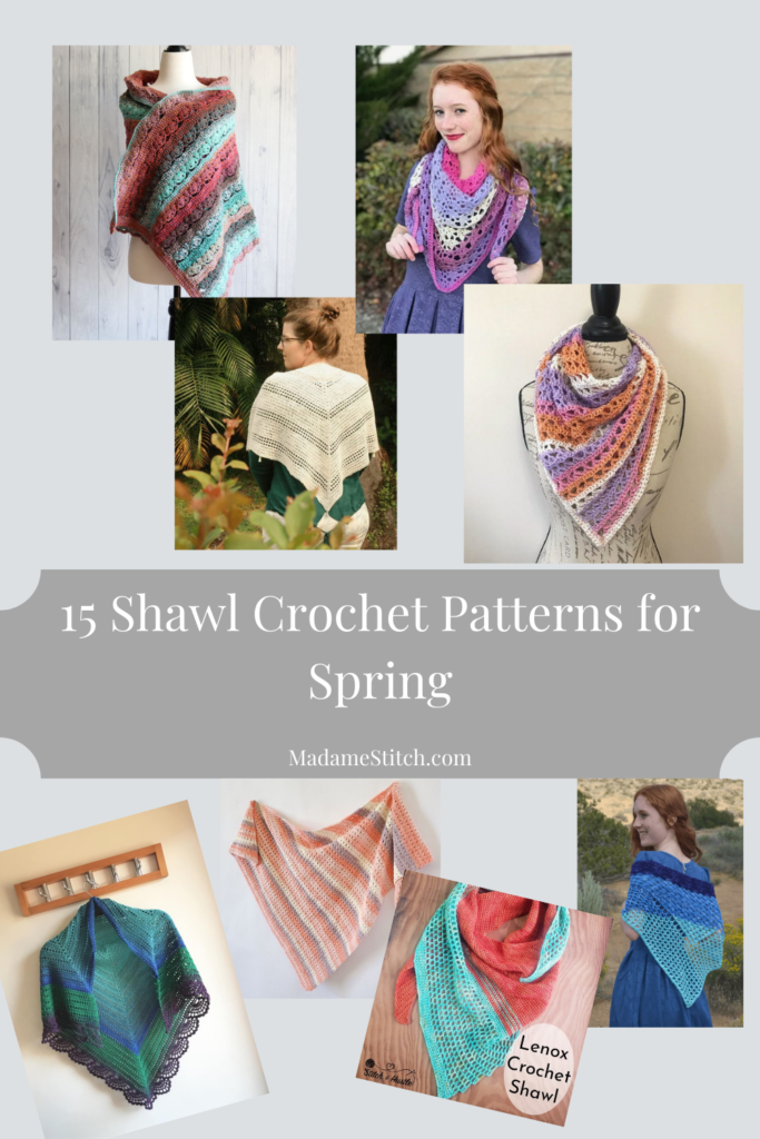 15 Crochet Shawl Patterns Perfect for Spring | MadameStitch