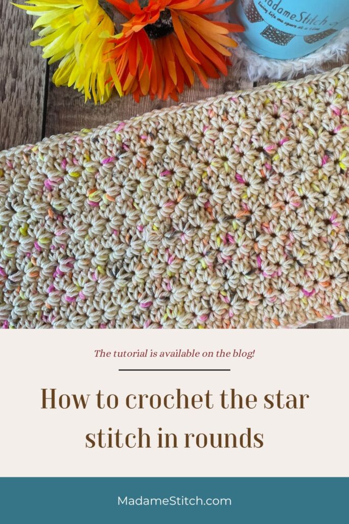 Learn how to successfully work the crochet star stitch in rounds ...