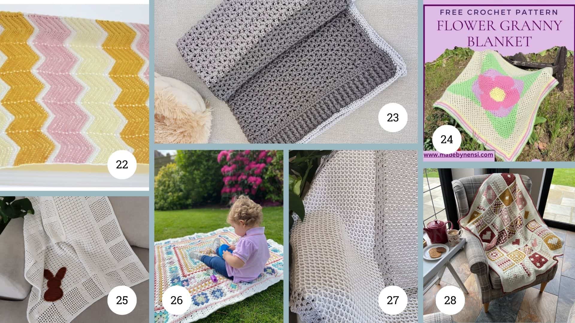 45 lightweight crochet baby blanket patterns perfect for every season ...