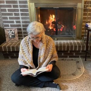 A granny stitch shawl you'll love for cozy reading and relaxing ...