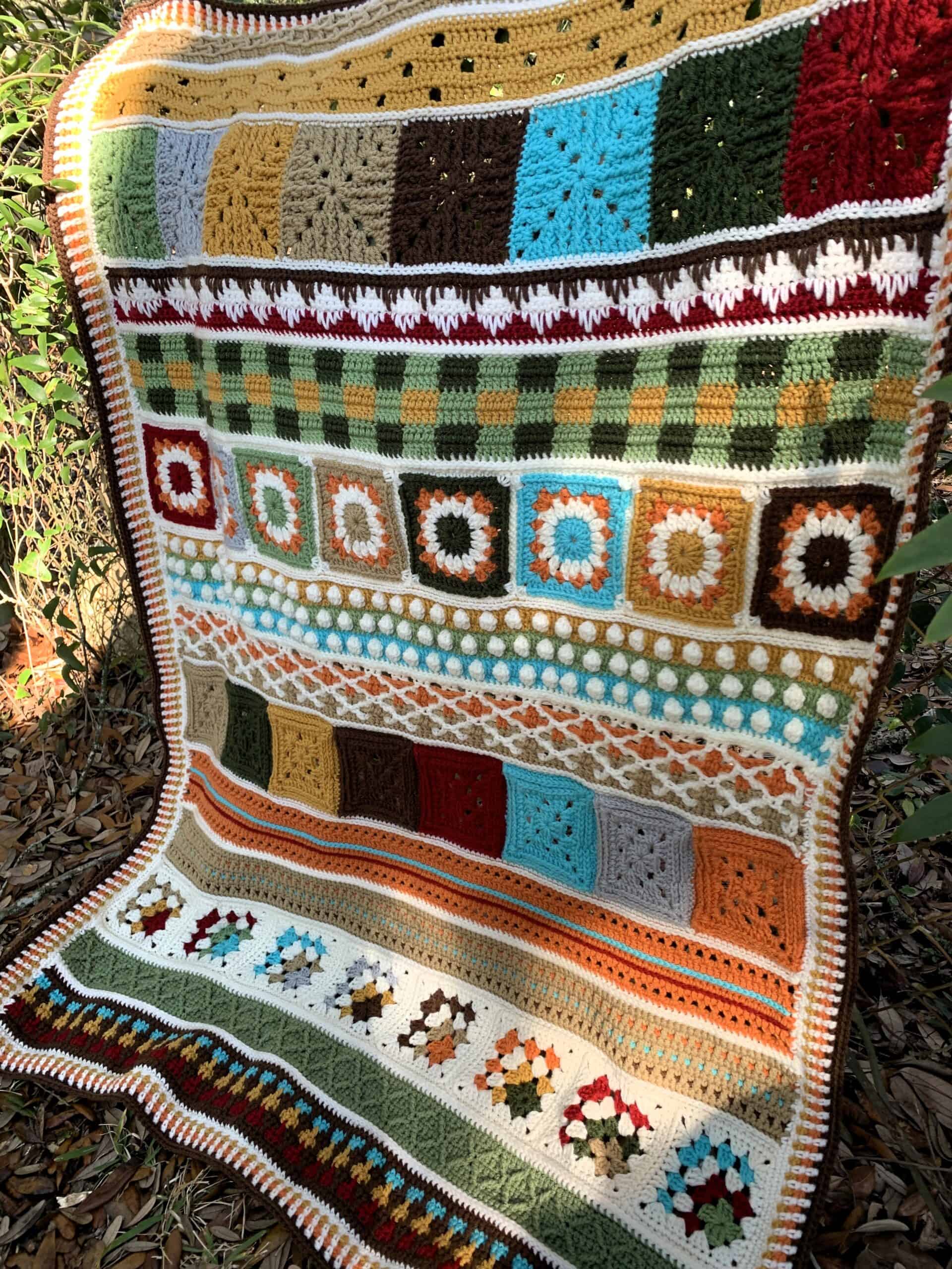 A unique, dazzling crochet blanket: The Memories Blanket CAL | MadameStitch