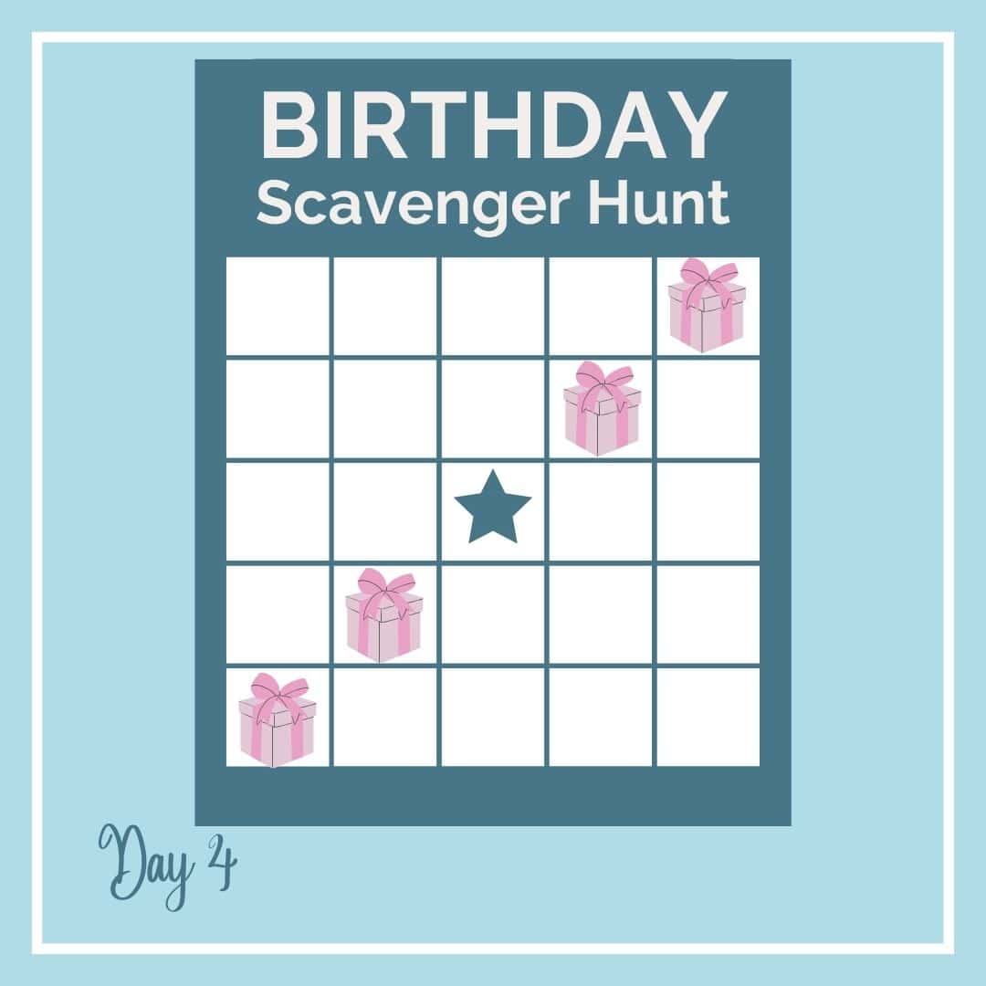 A birthday scavenger hunt you'll love to play! | MadameStitch