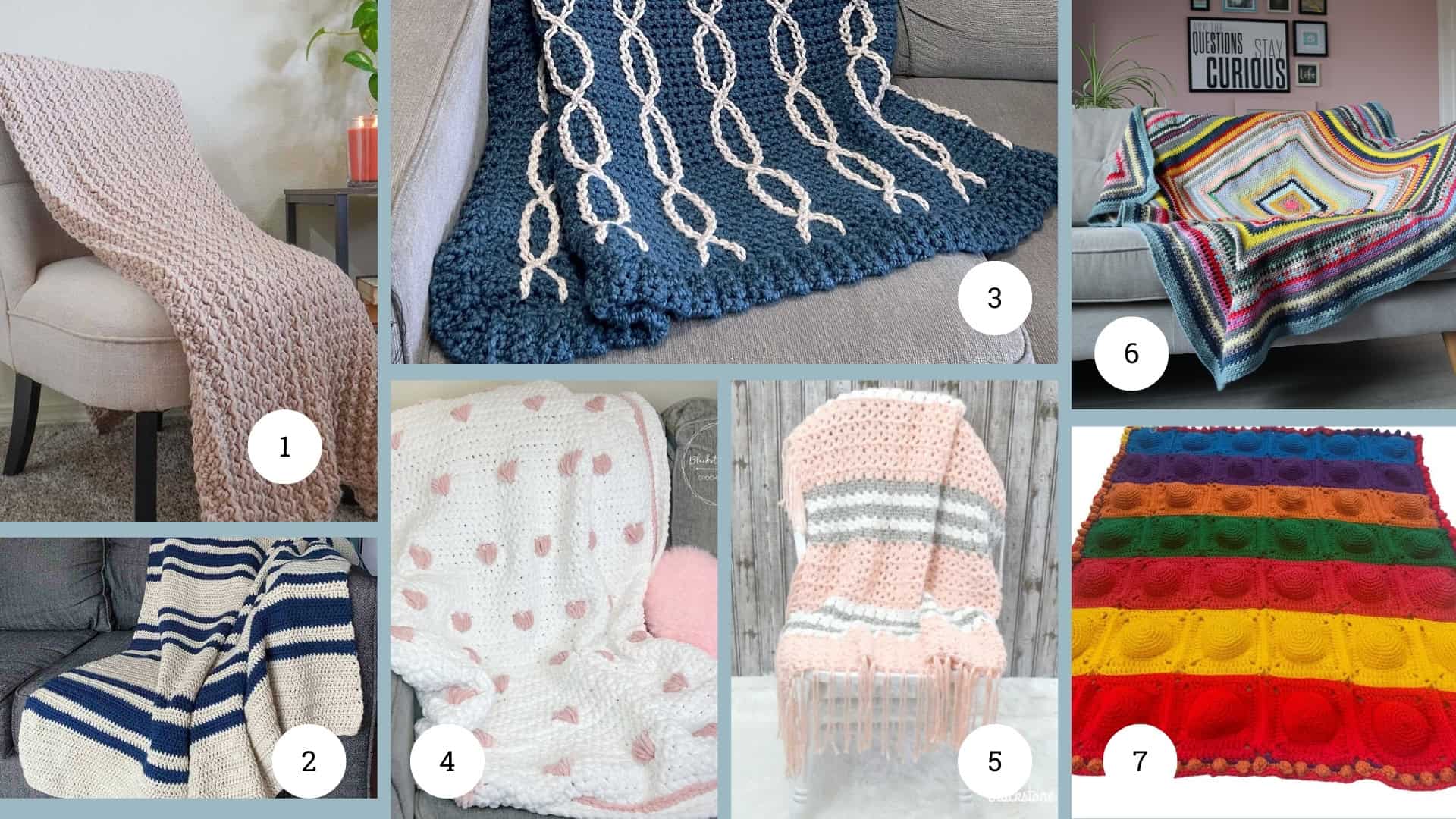 67 College Crochet Ideas for Your Student's Dorm | MadameStitch