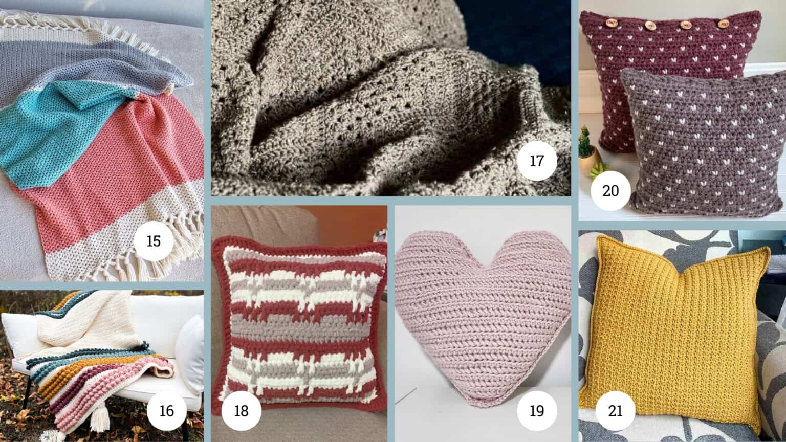 67 College Crochet Ideas for Your Student's Dorm | MadameStitch