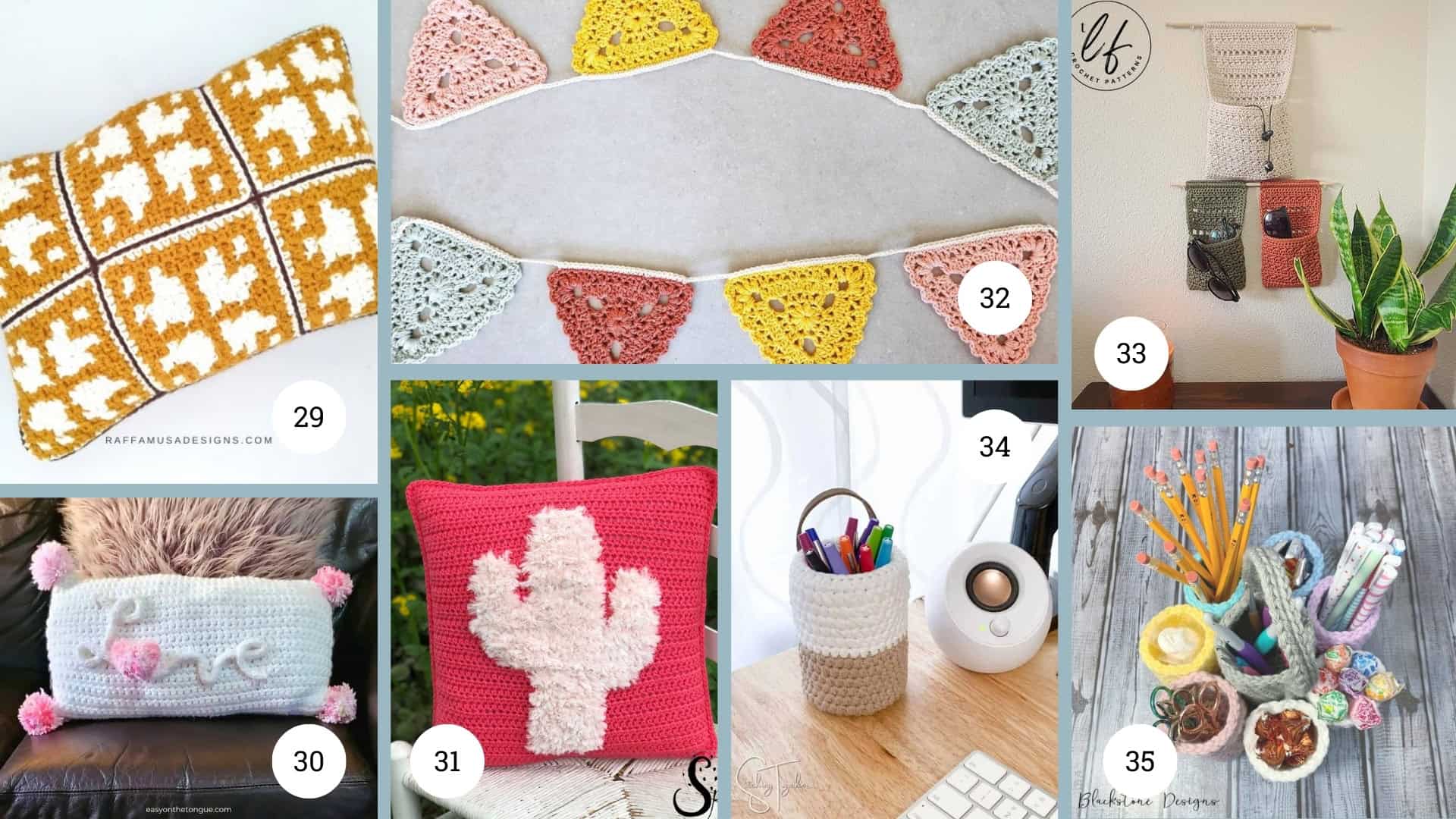 67 College Crochet Ideas for Your Student's Dorm | MadameStitch