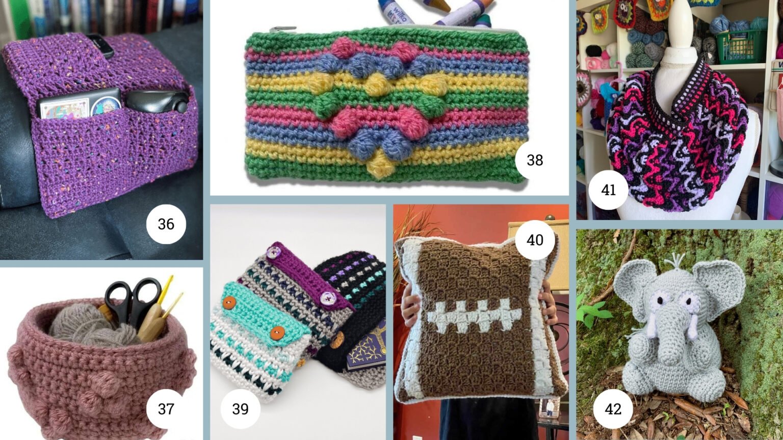 67 College Crochet Ideas for Your Student's Dorm | MadameStitch
