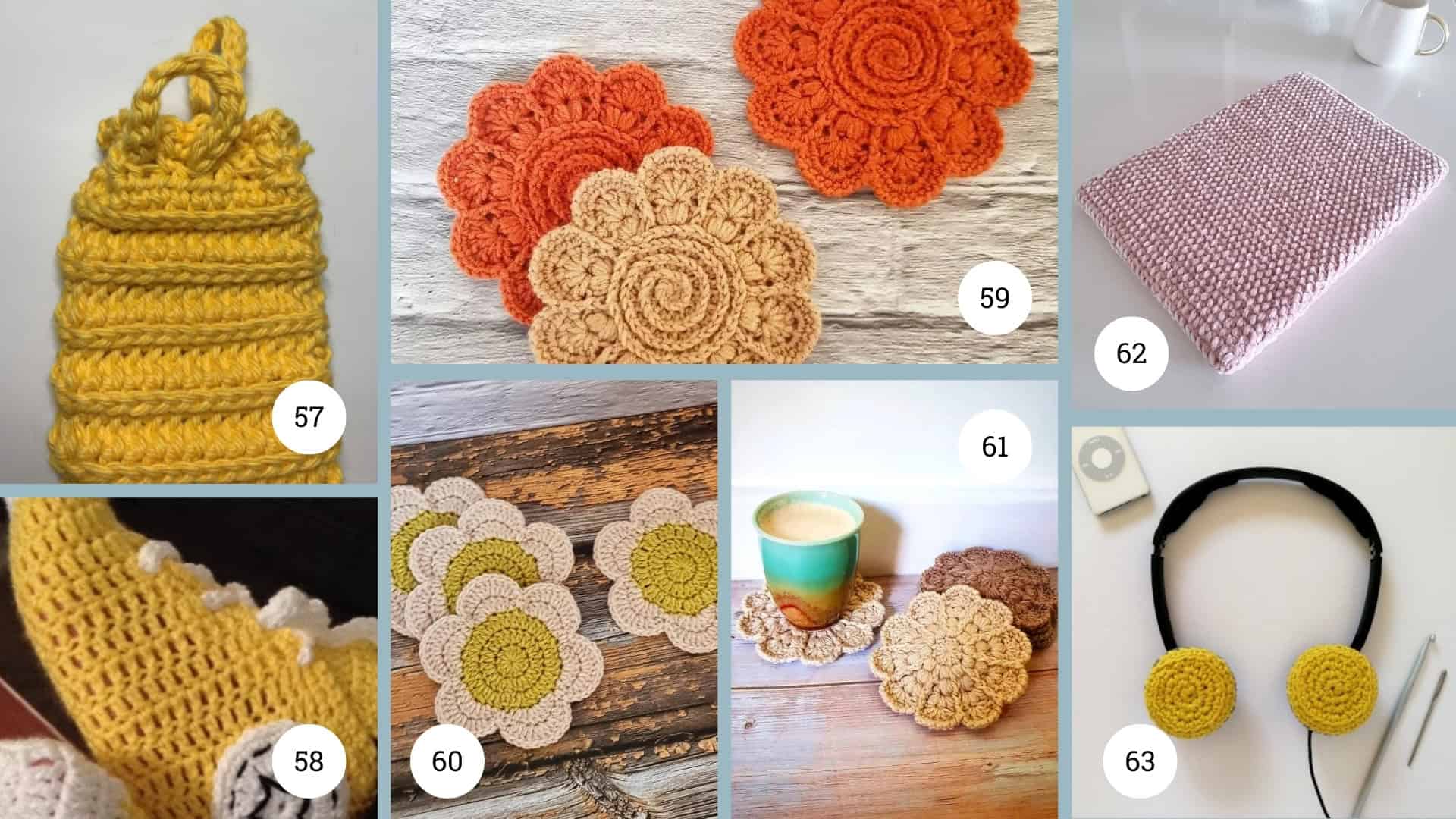 67 College Crochet Ideas for Your Student's Dorm | MadameStitch