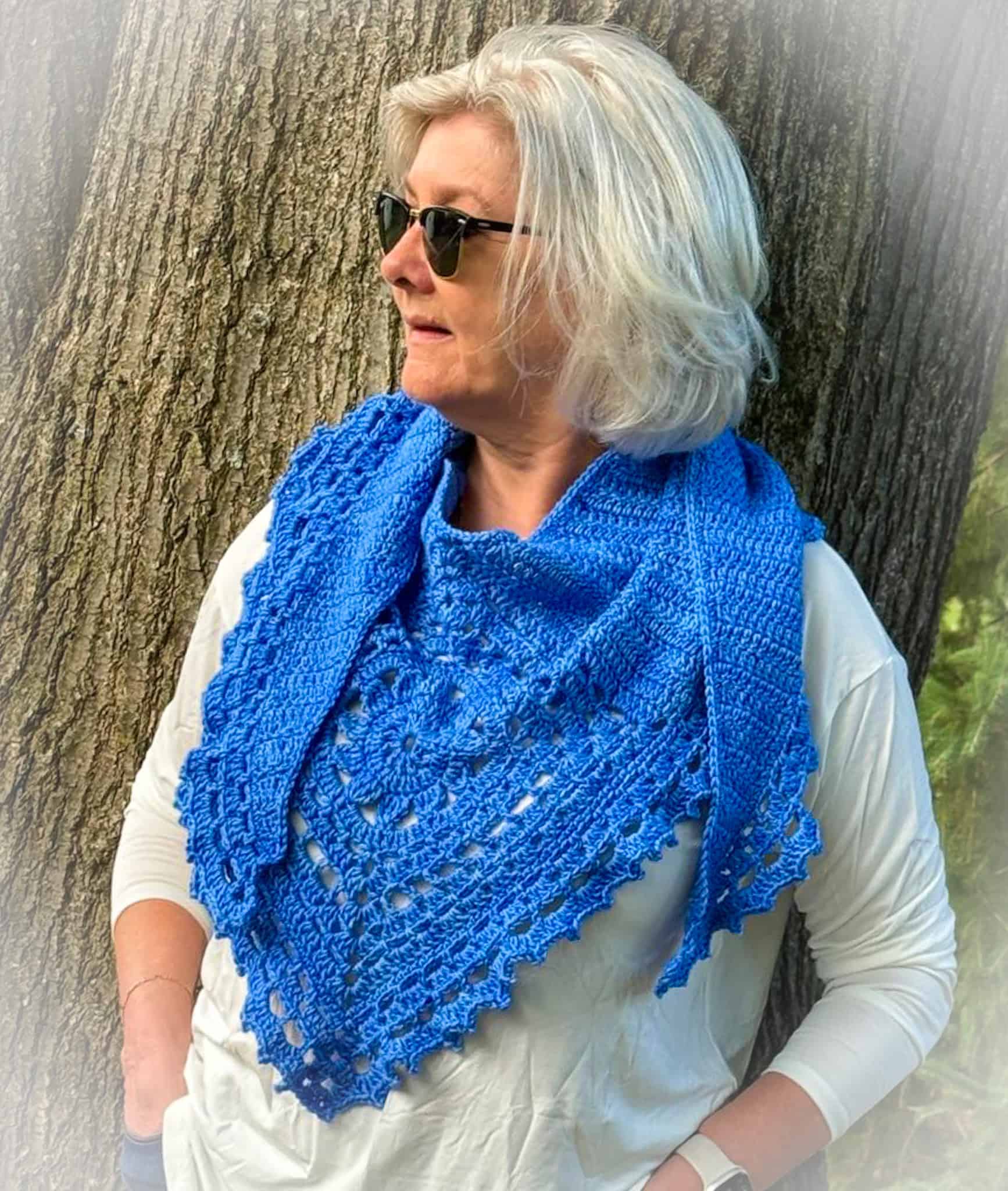 The Cenise Shawl Free Crochet Along | MadameStitch