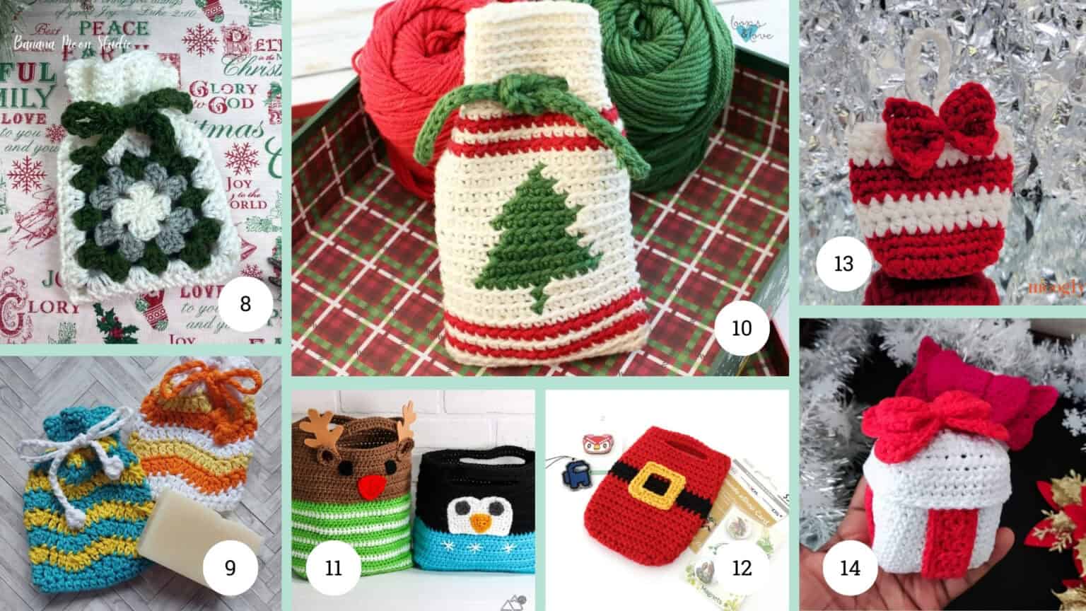 35 Crochet Gift Bags, Boxes, and Embellishments for a Quick Heartfelt ...