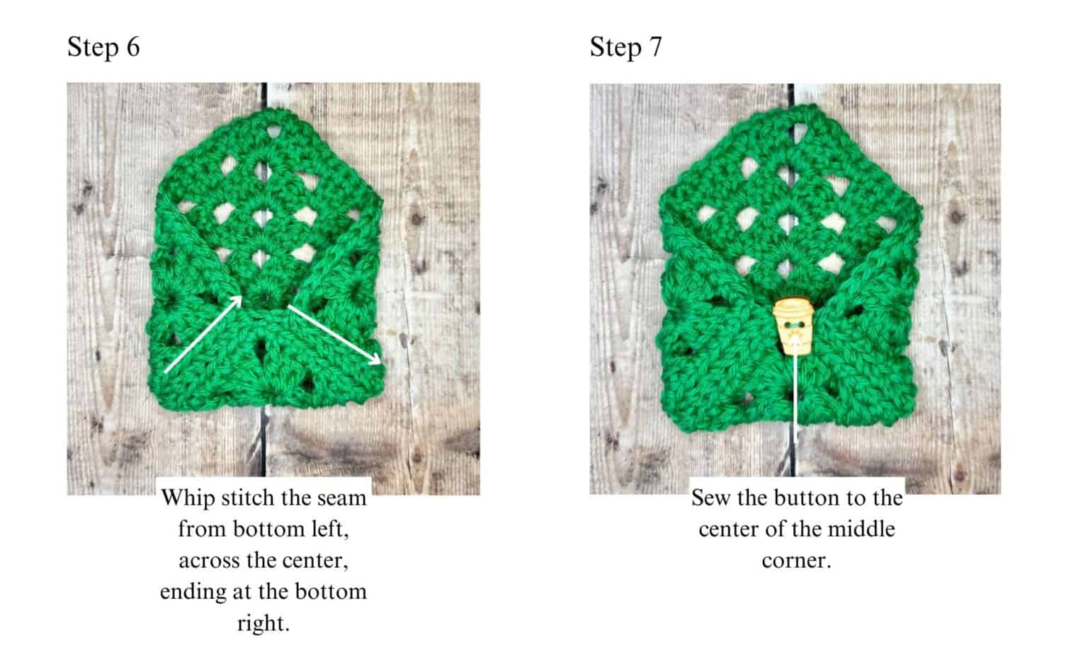 Crochet a special granny square gift card holder for a personalized ...